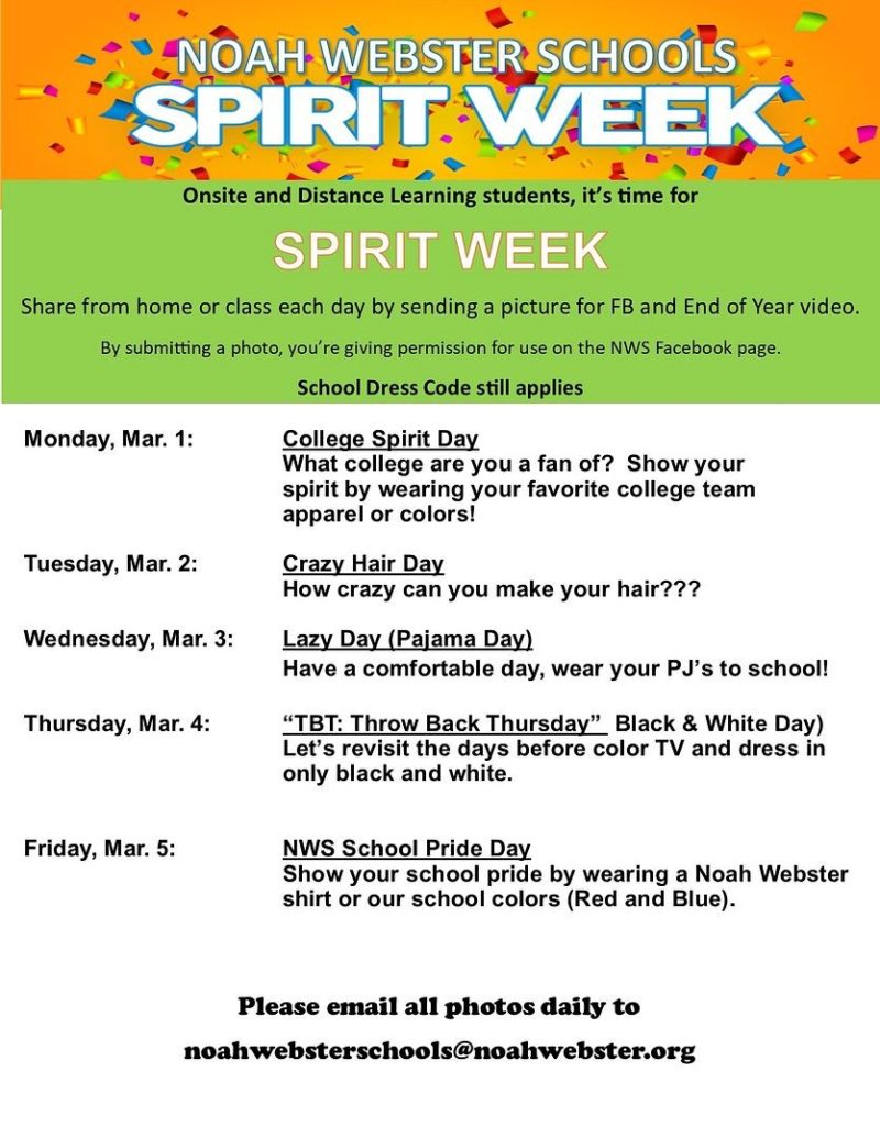 Spirit Week is Here!